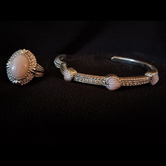 Judith Ripka | Jewelry | Judith Ripka Pink Heart And Silver Cuff ...